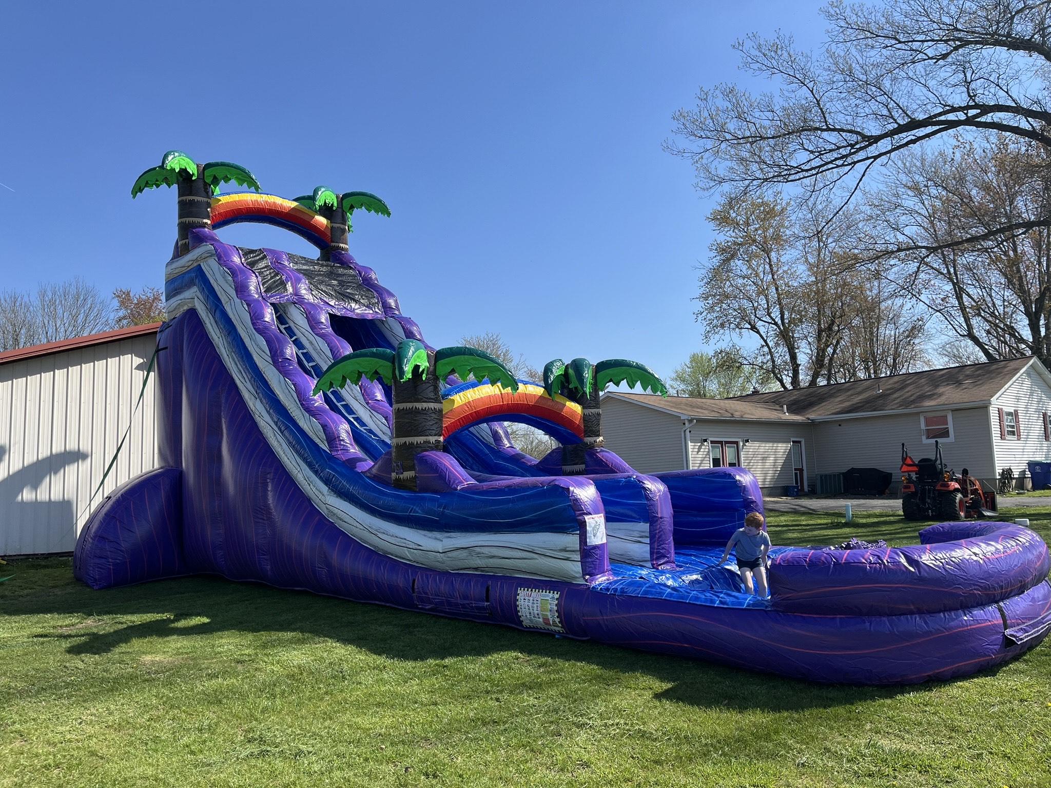 22′ Purple Paradise Water Slide – Backyard Blasts